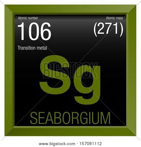 Seaborgium Symbol. Vector & Photo (Free Trial) | Bigstock
