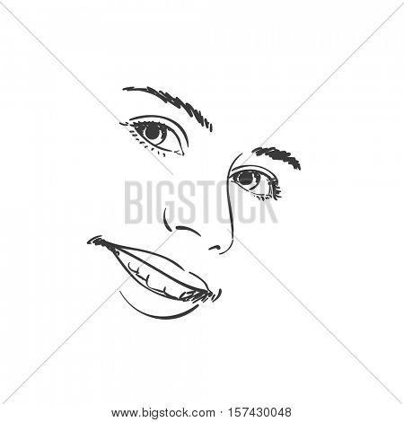 Facial Features Vector & Photo (Free Trial) | Bigstock