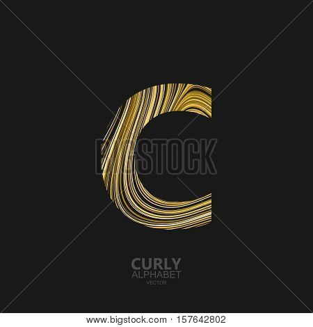 Curly Textured Letter Vector & Photo (Free Trial) | Bigstock