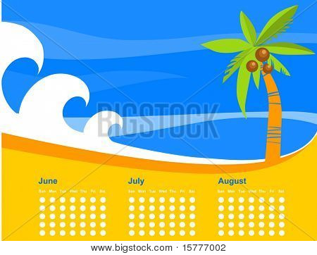 Calendar Template - Vector & Photo (Free Trial) | Bigstock