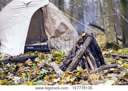 Bonfire Camping Tent Image & Photo (Free Trial) | Bigstock