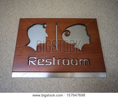 Rest Room Sign Made Image & Photo (Free Trial) | Bigstock
