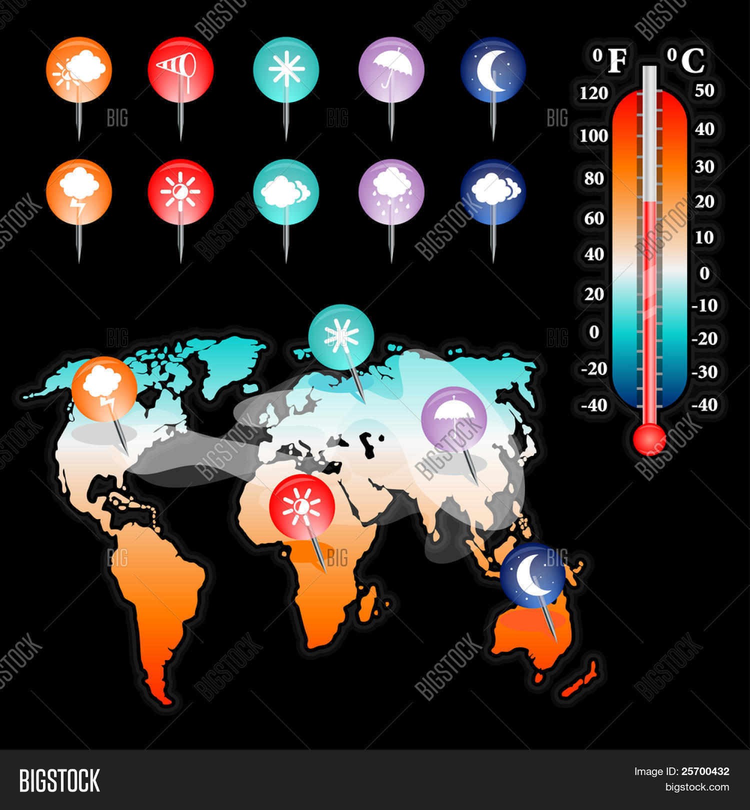 Weather Climate Vector & Photo (Free Trial) | Bigstock