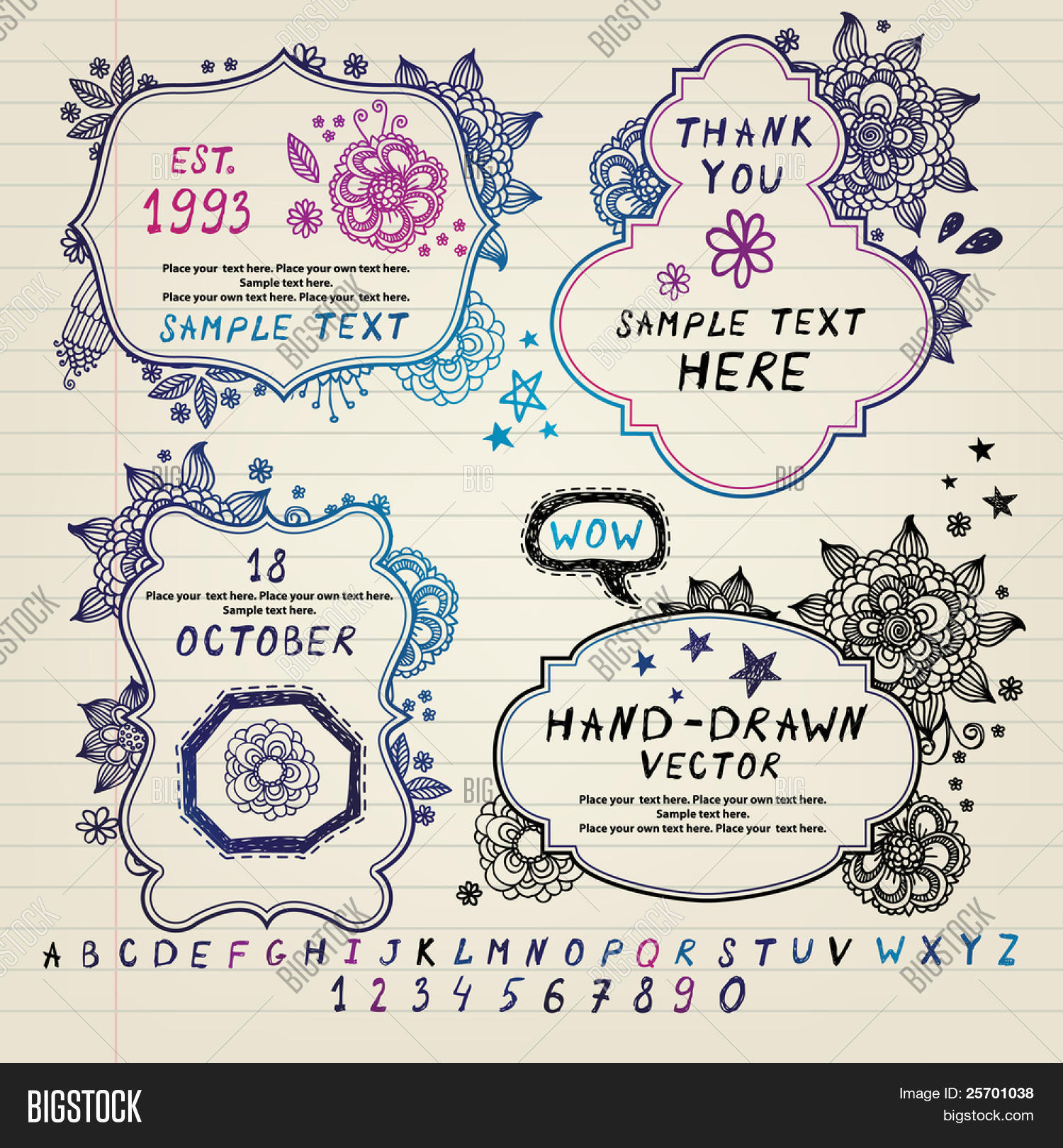 Hand-drawn Frames Vector & Photo (Free Trial) | Bigstock