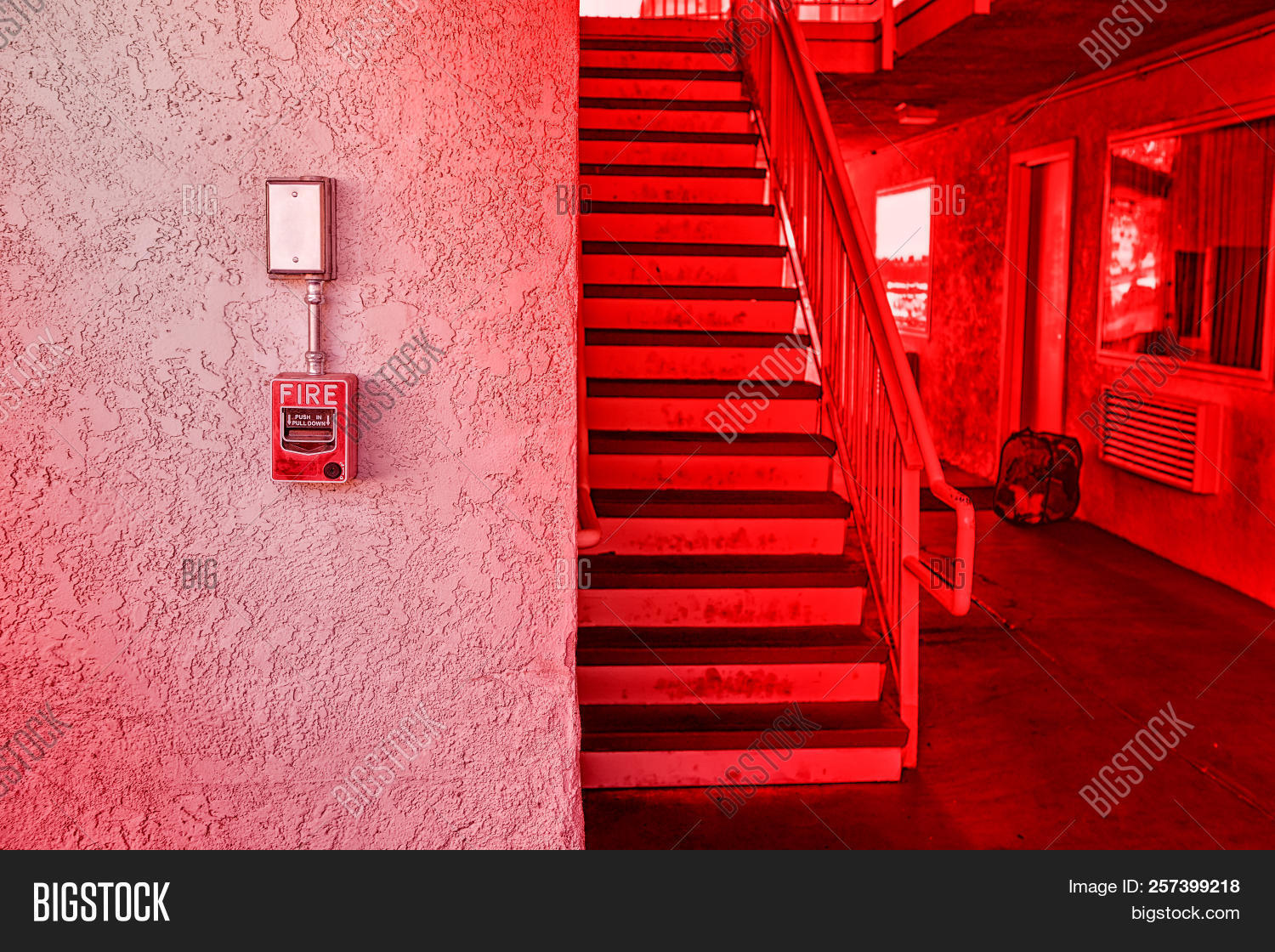Red Fire Alarm On Exit Image & Photo (Free Trial) | Bigstock