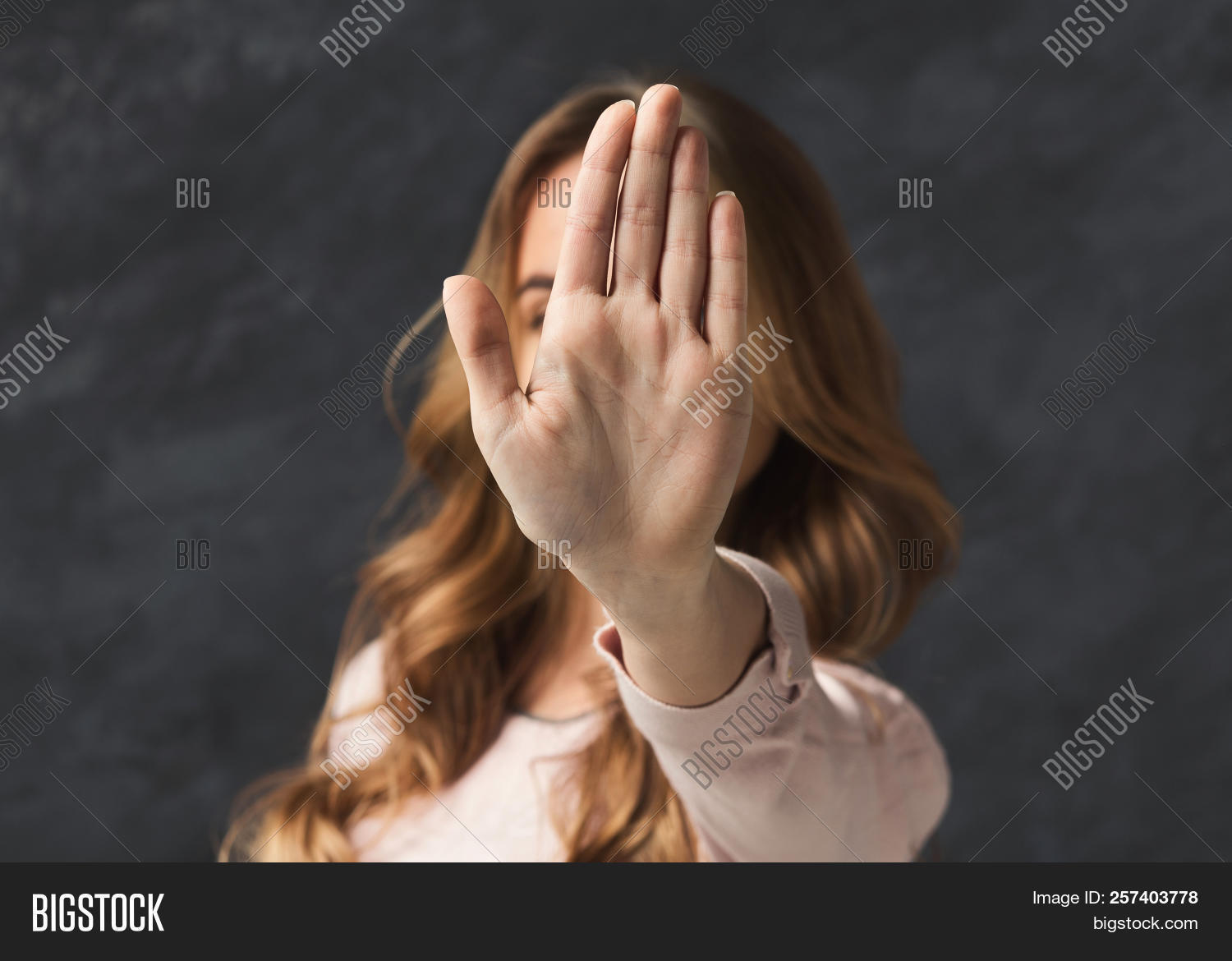 Woman Showing No Her Image & Photo (Free Trial) | Bigstock