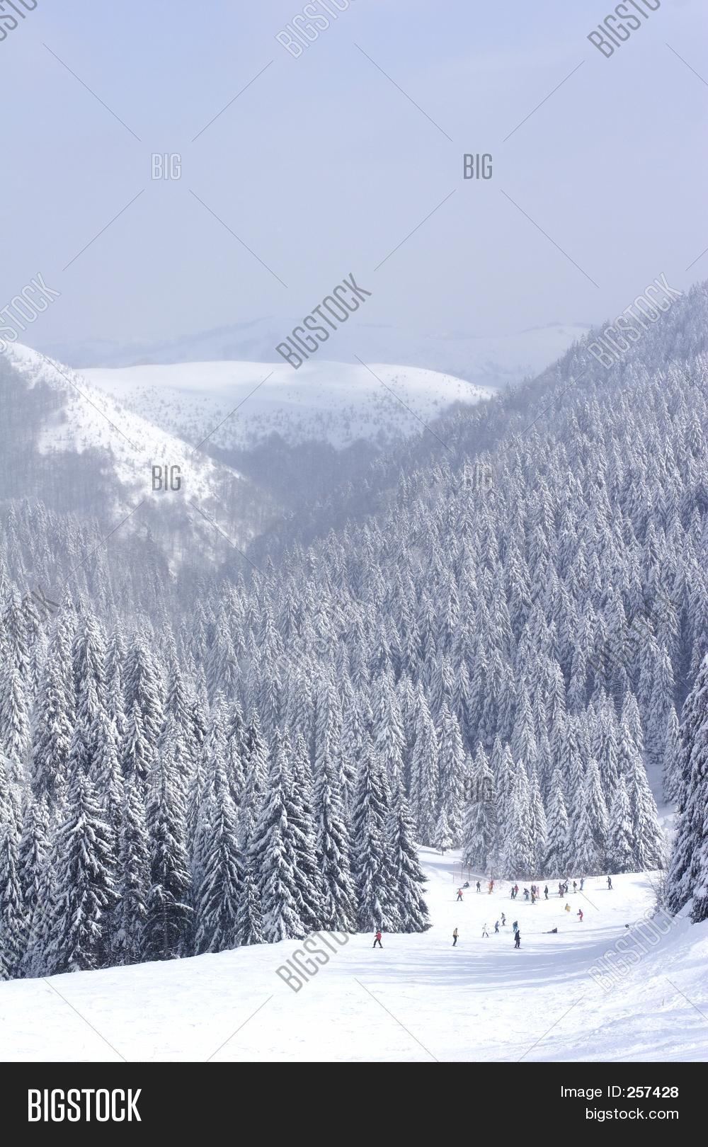 Snow Covered Ski Slope Image & Photo (Free Trial) | Bigstock