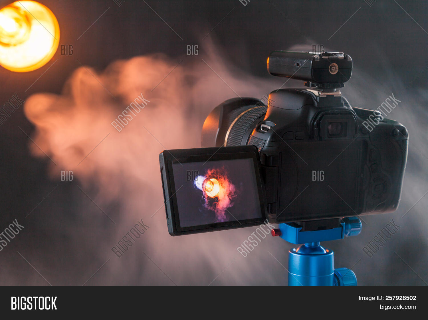 Photo Camera On Blue Image & Photo (Free Trial) | Bigstock