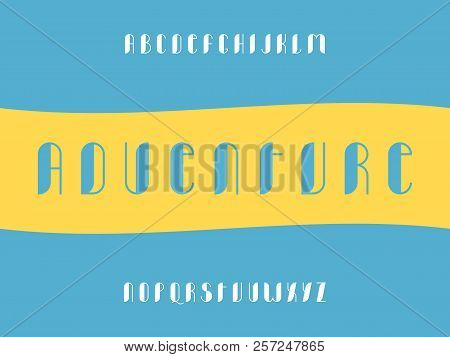 Adventure Font. Vector & Photo (Free Trial) | Bigstock