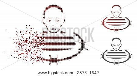 Barbed Wire Prisoner Vector & Photo (Free Trial) | Bigstock