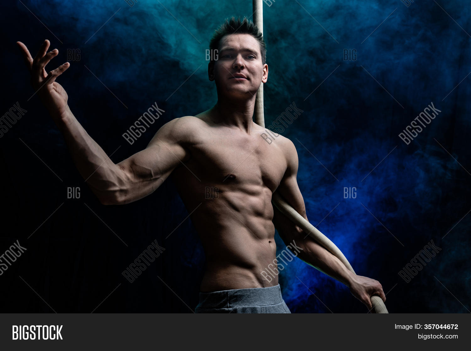 Muscular Male Circus Image & Photo (Free Trial) | Bigstock