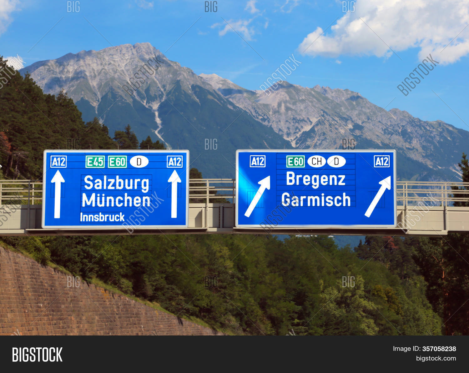 Road Signs On Austrian Image & Photo (Free Trial) | Bigstock