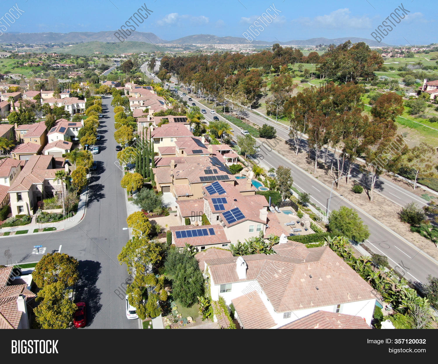 Aerial View Suburban Image & Photo (Free Trial) | Bigstock