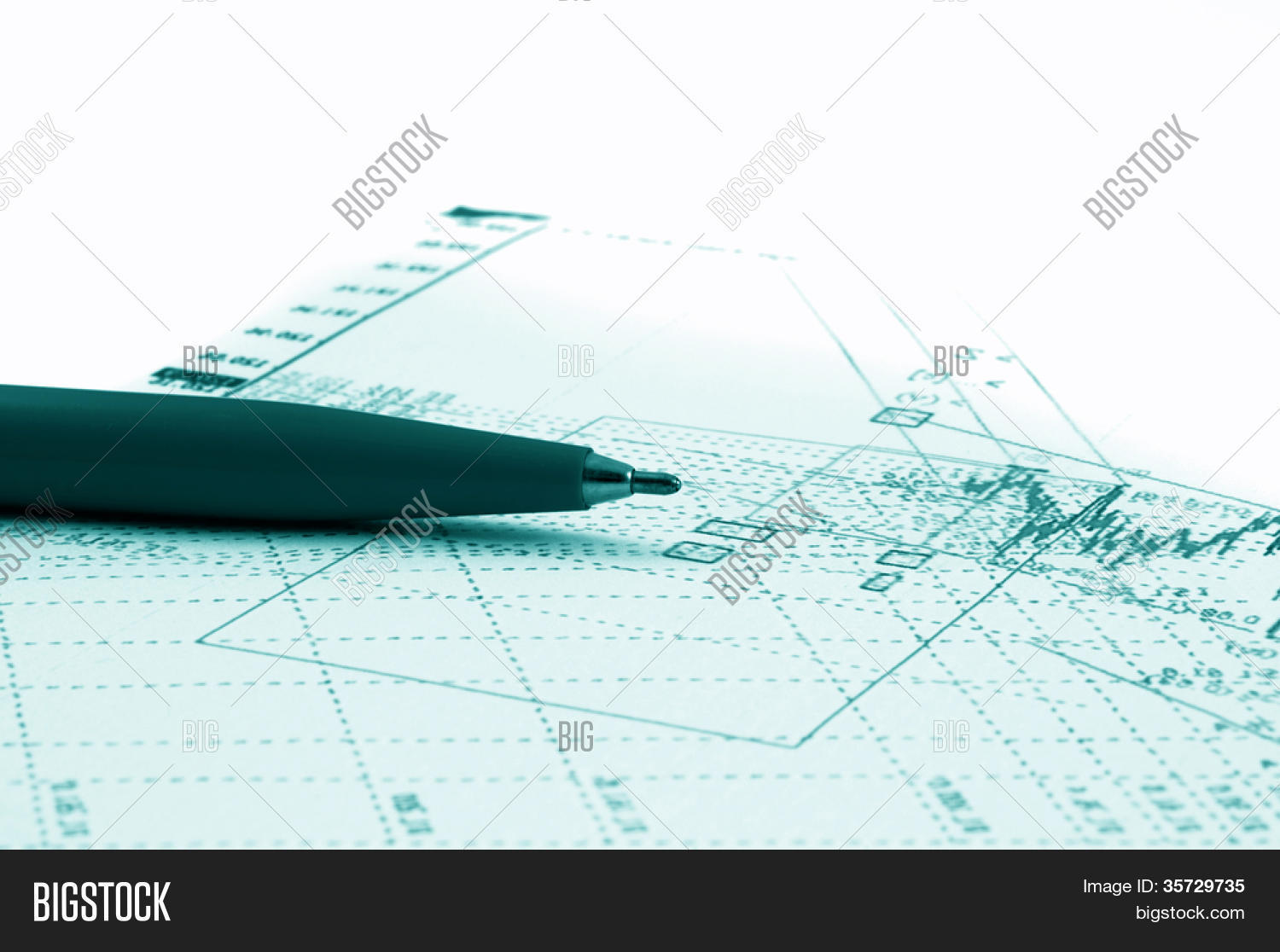Pen Showing Diagram On Image & Photo (Free Trial) | Bigstock