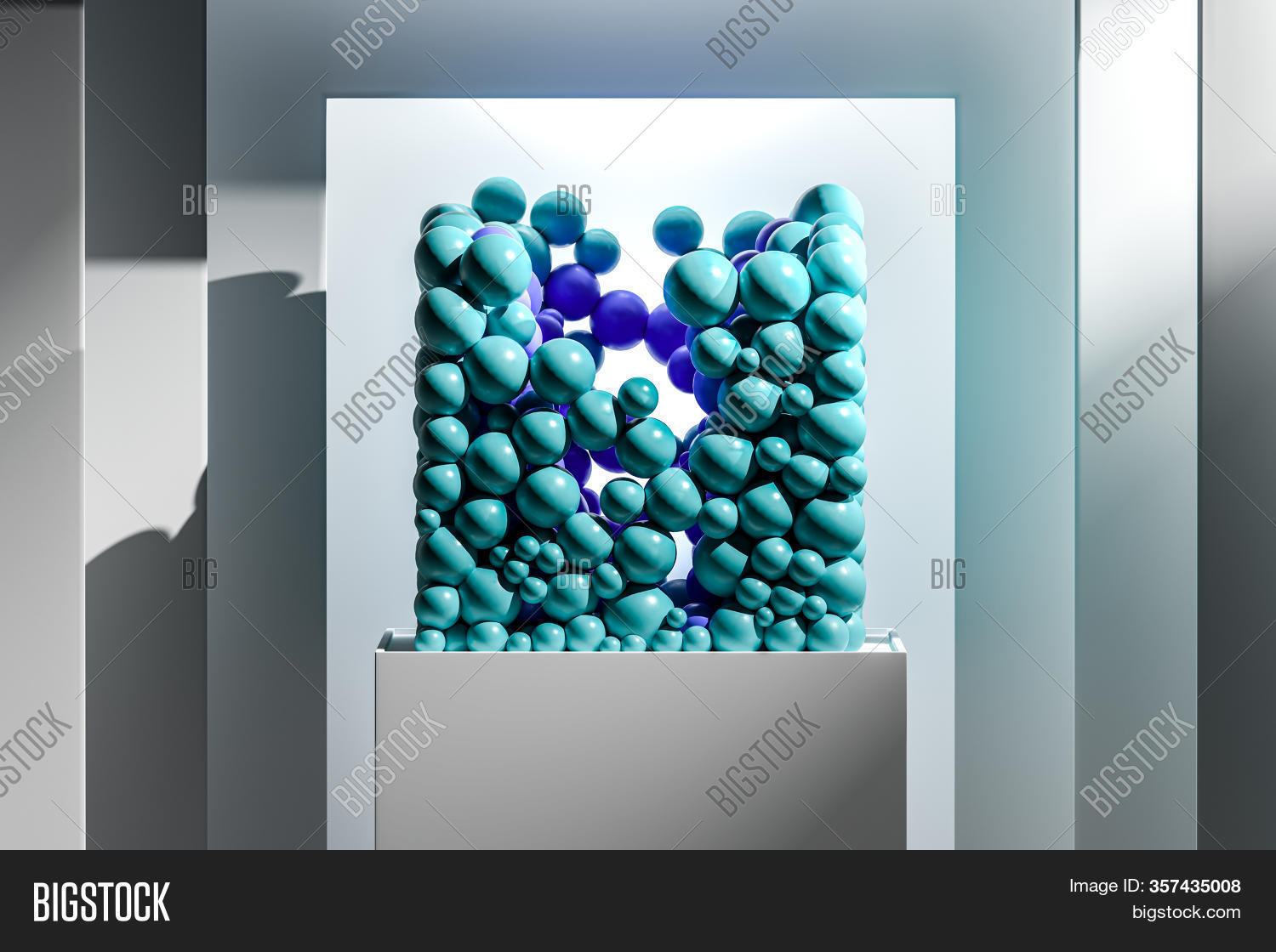 Turquoise Balls Form Image & Photo (Free Trial) | Bigstock