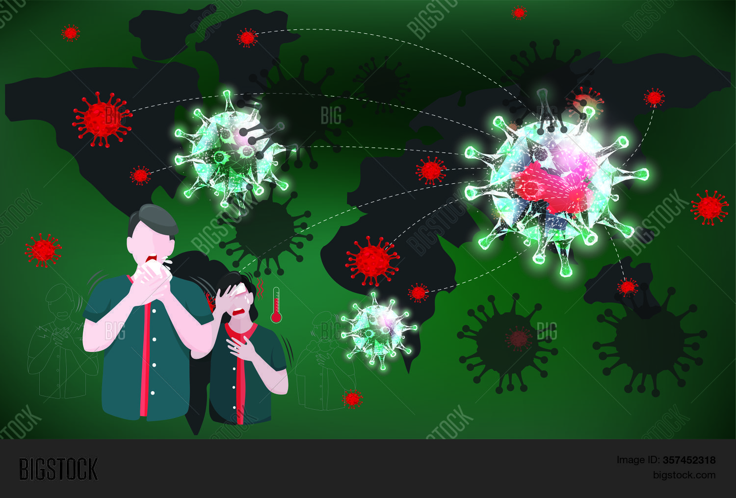 Face Covered Virus Vector & Photo (Free Trial) | Bigstock