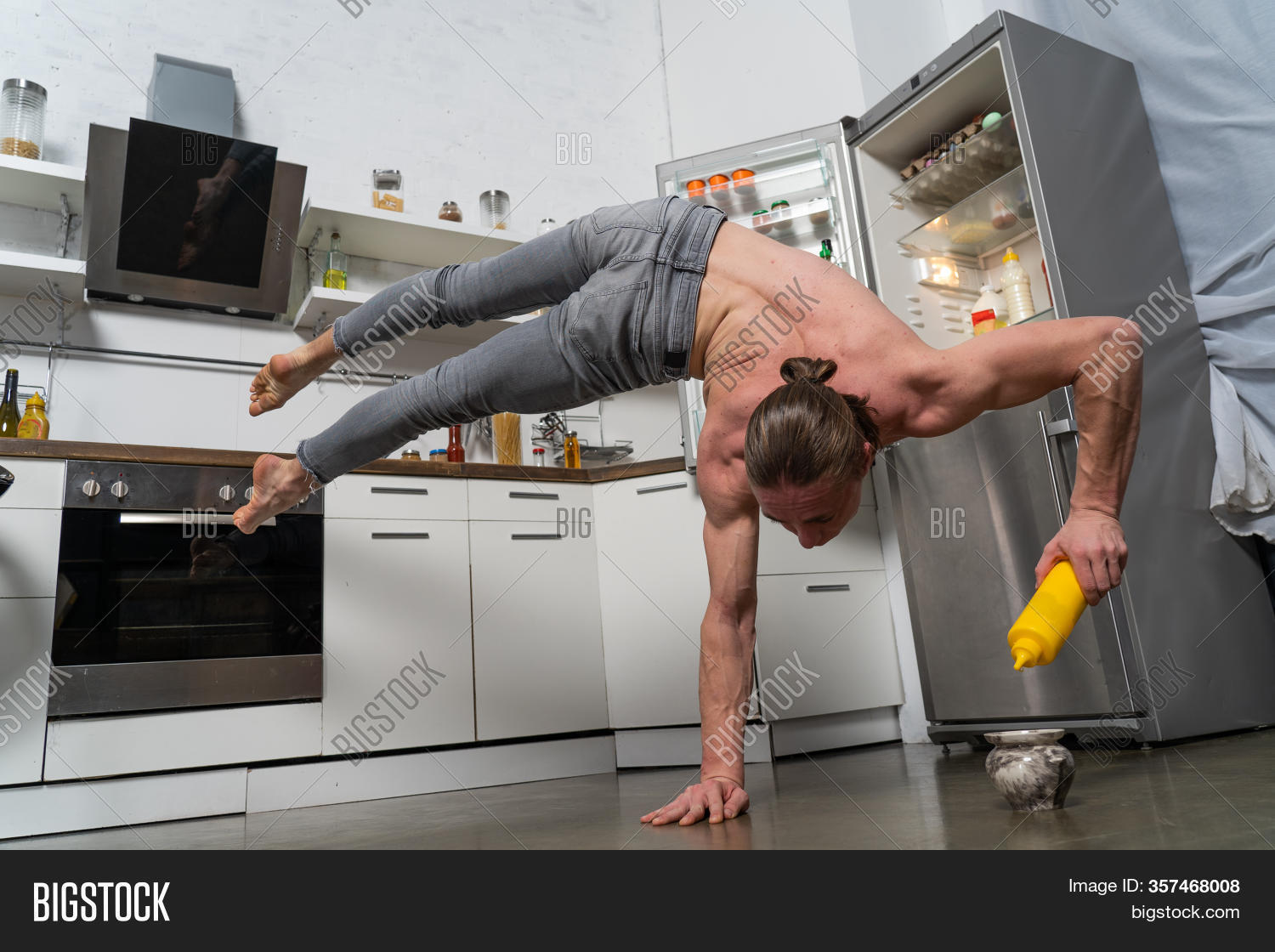 Muscular Man Stand On Image & Photo (Free Trial) | Bigstock