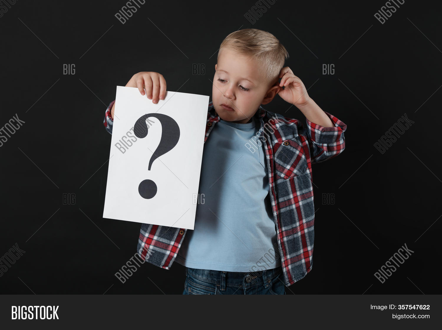 Confused Boy Holding Image & Photo (Free Trial) | Bigstock