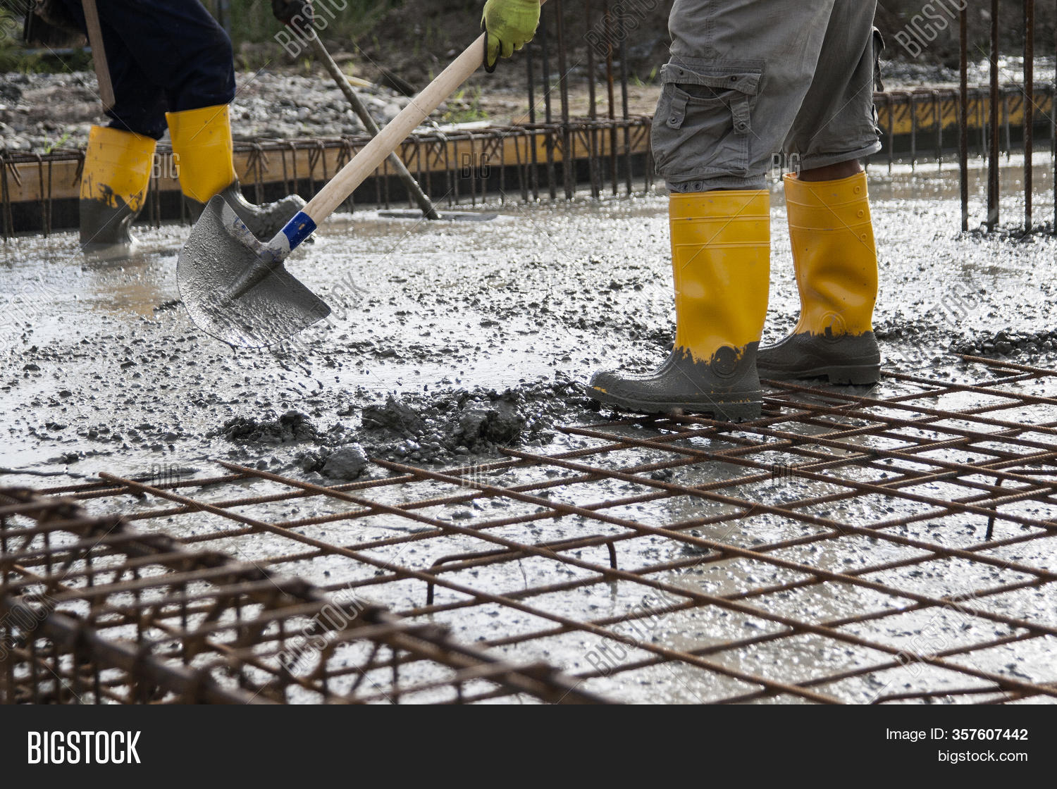 Two Bricklayers Work Image & Photo (Free Trial) | Bigstock
