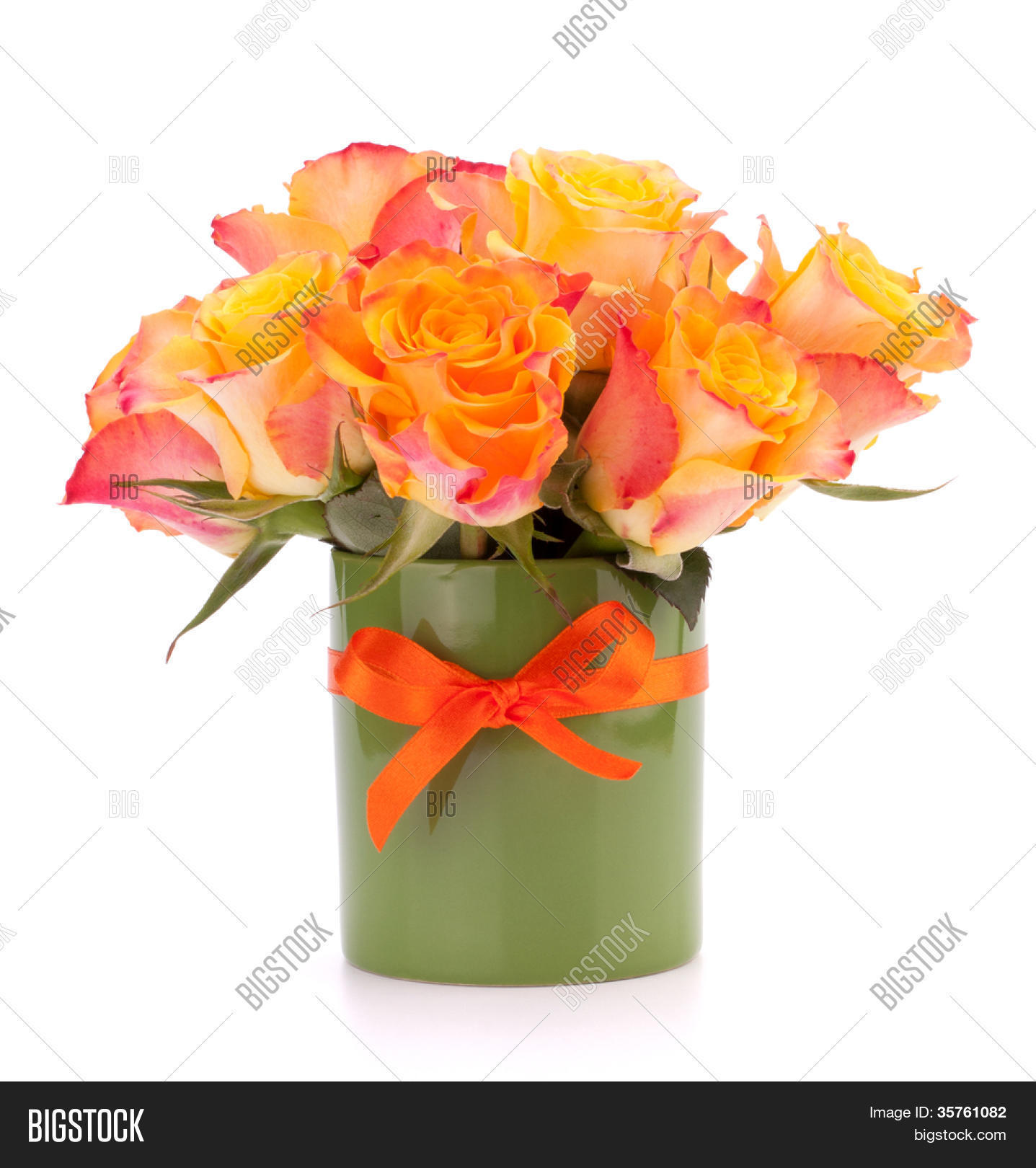 Orange Rose Bouquet Image & Photo (Free Trial) | Bigstock