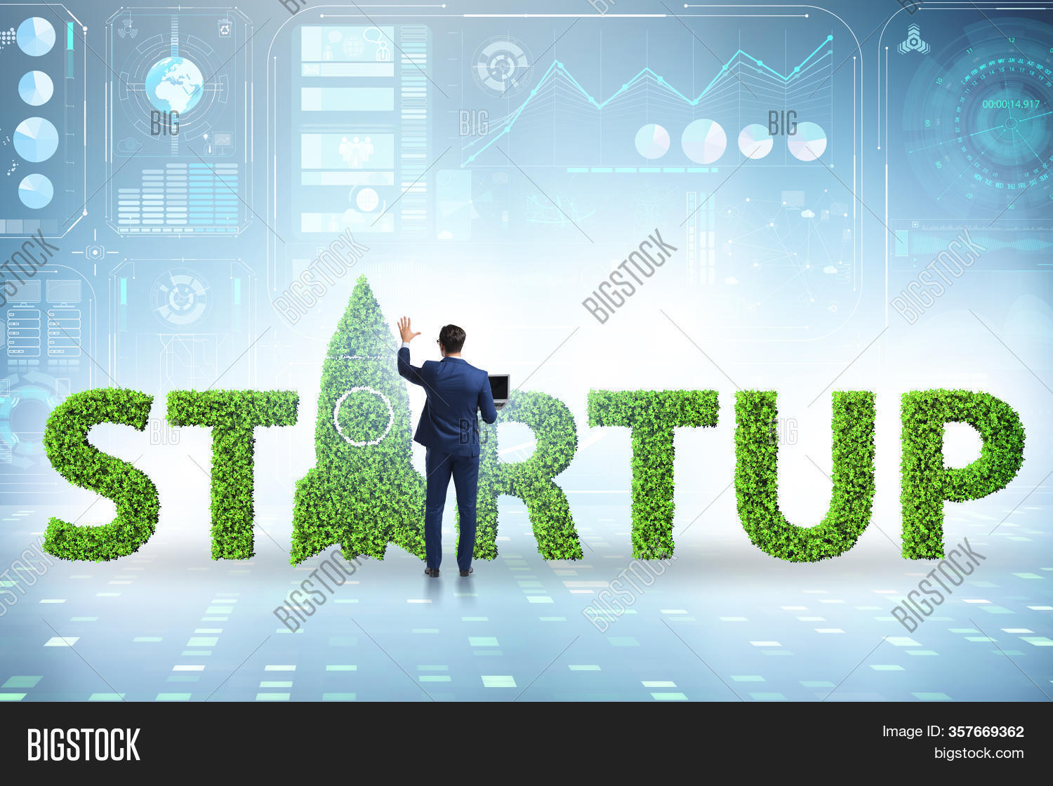 Concept Green Start- Image & Photo (Free Trial) | Bigstock