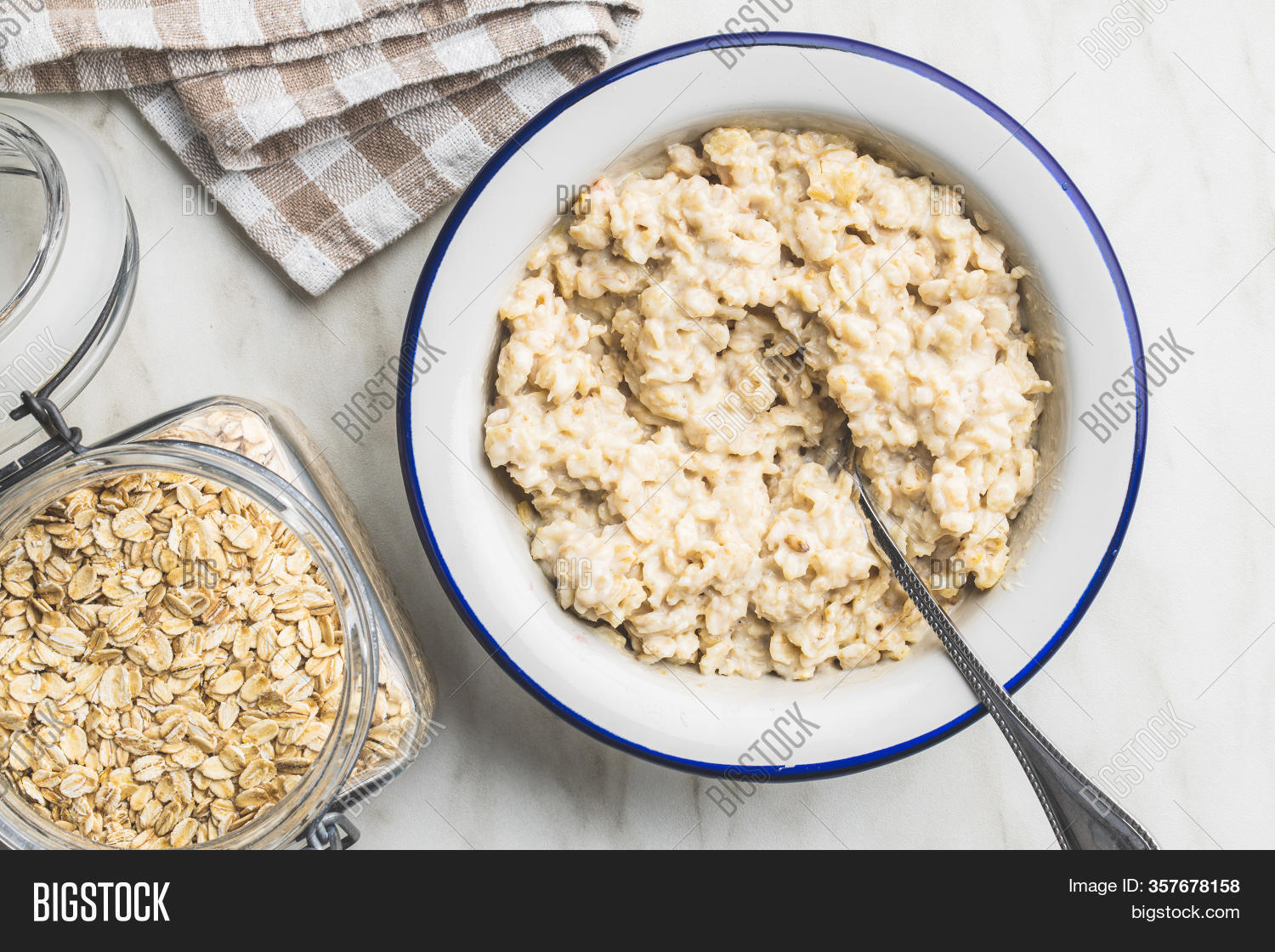 Bowl Oatmeal Porridge Image & Photo (Free Trial) | Bigstock