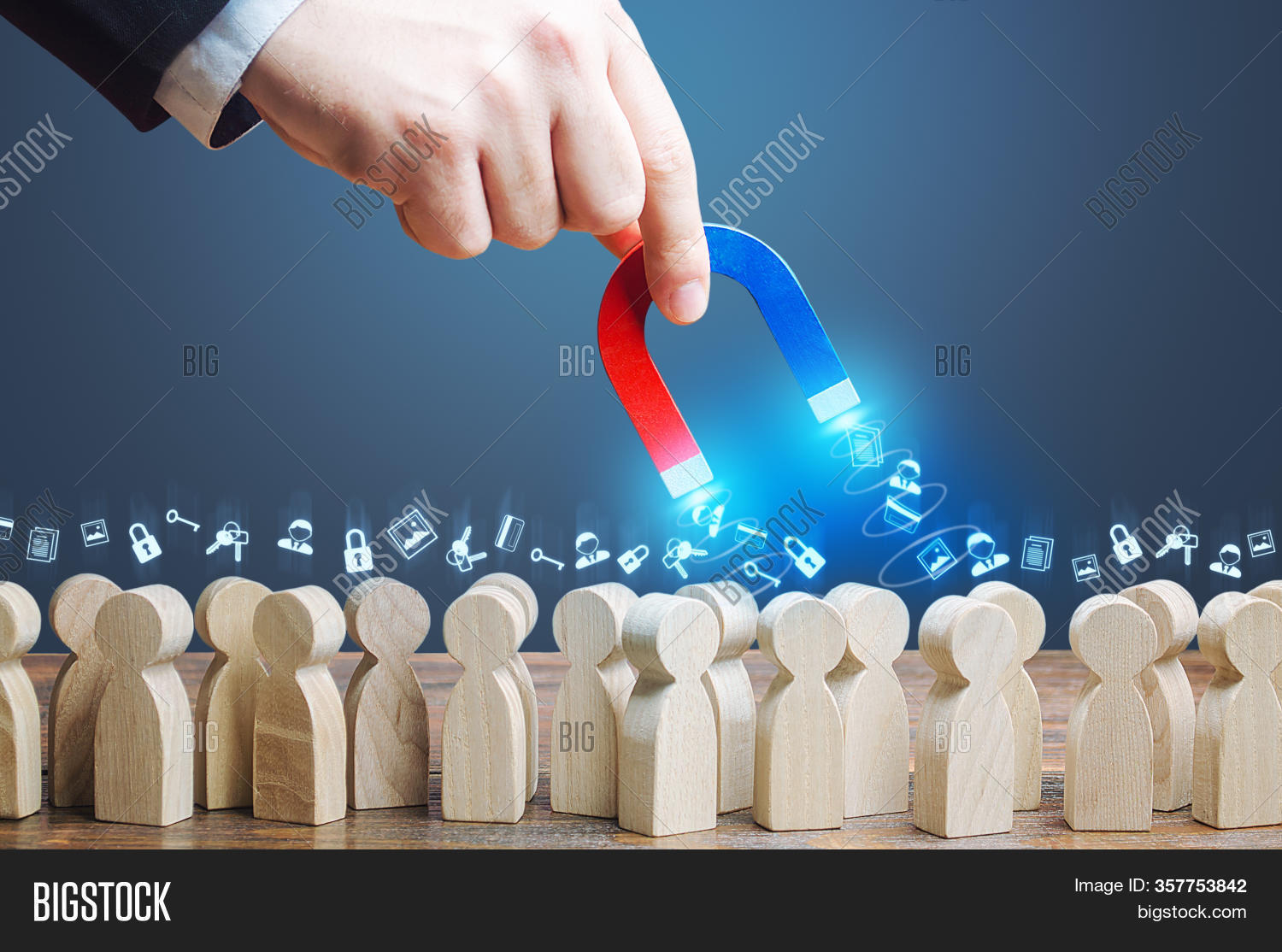 Hand Magnet Collects Image & Photo (Free Trial) | Bigstock