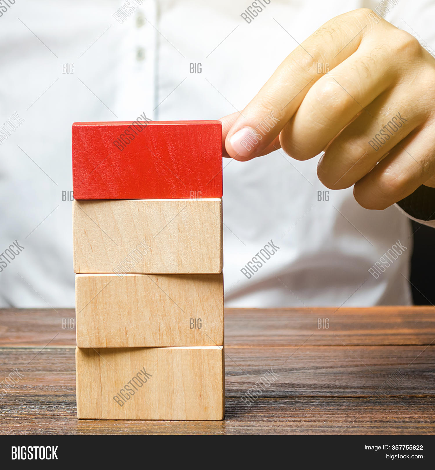 Man Builds Tower Image & Photo (Free Trial) | Bigstock