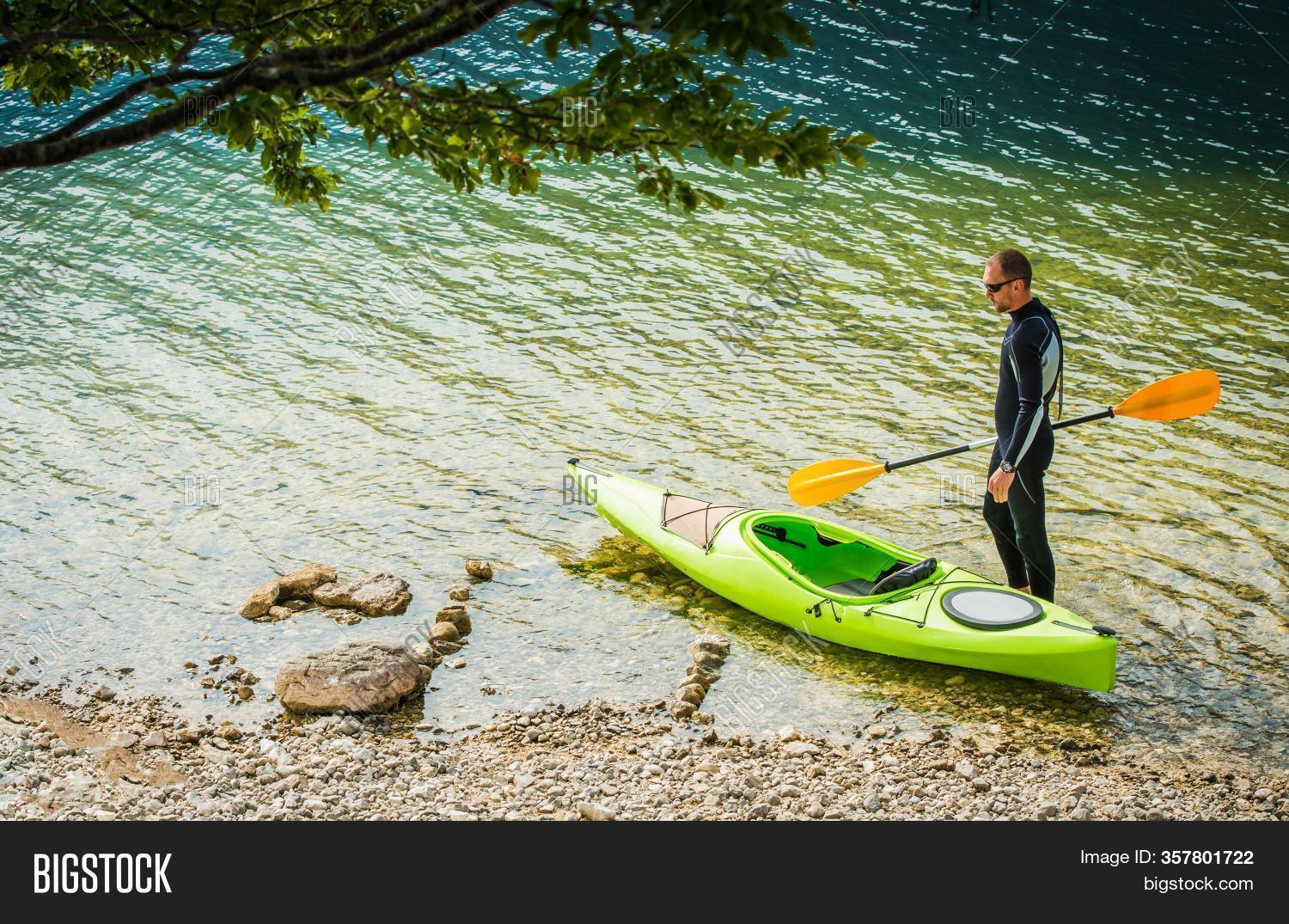 Summer Lake Kayaking Image & Photo (Free Trial) | Bigstock