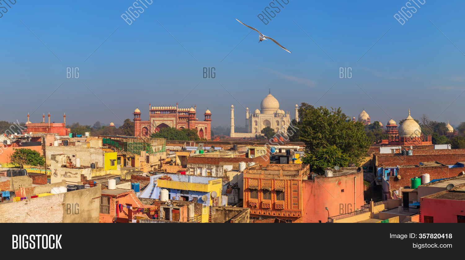 Agra View Taj Mahal Image & Photo (Free Trial) | Bigstock