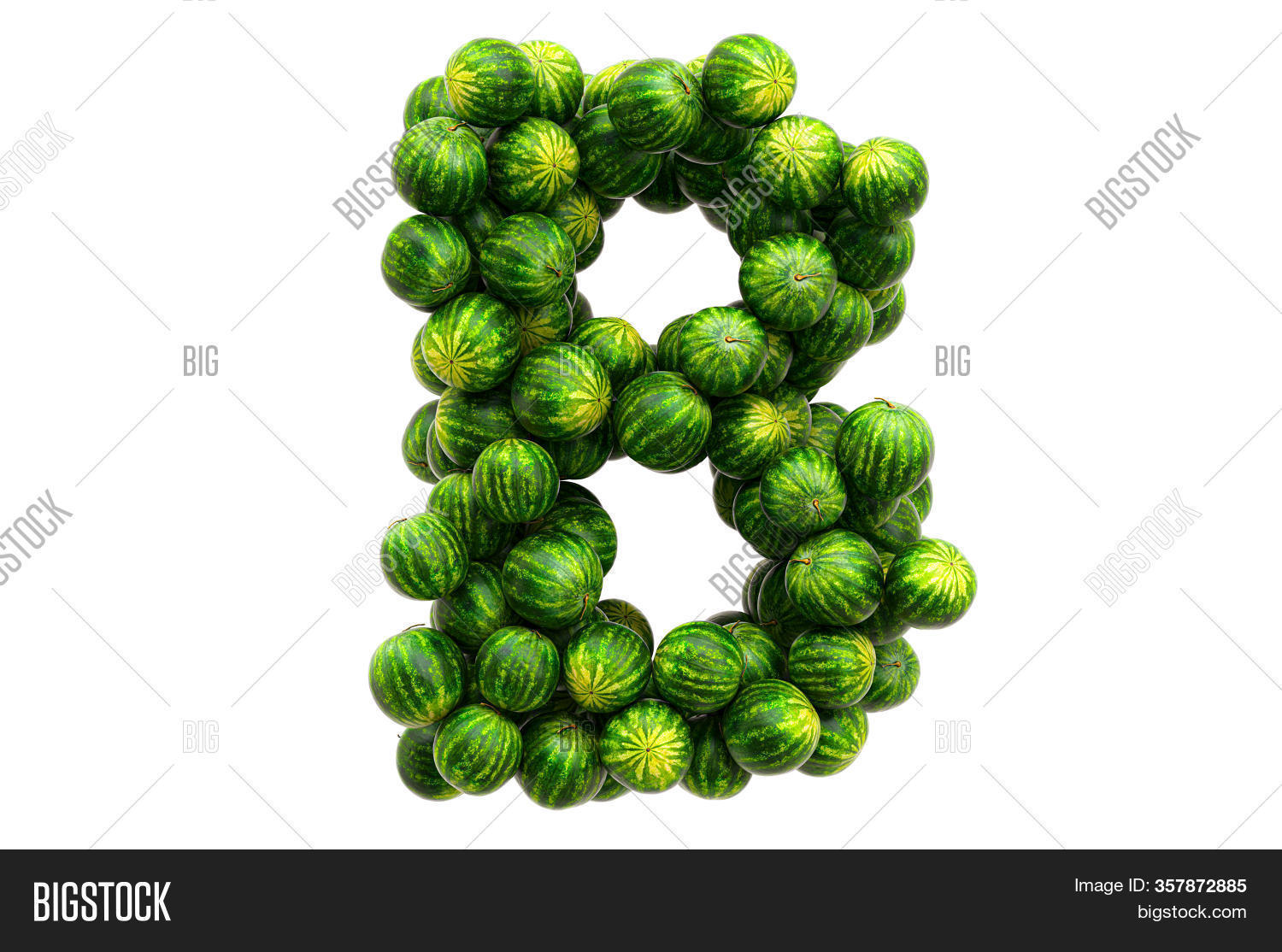 Letter B Watermelons. Image & Photo (Free Trial) | Bigstock