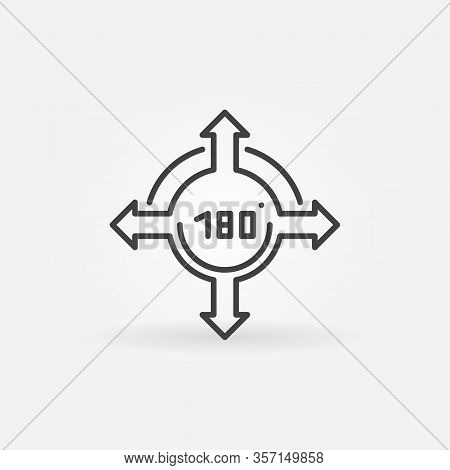 Arrows 180 Degrees Vector & Photo (Free Trial) | Bigstock