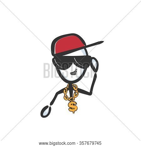 Rapper Wearing Cap Vector & Photo (Free Trial) | Bigstock