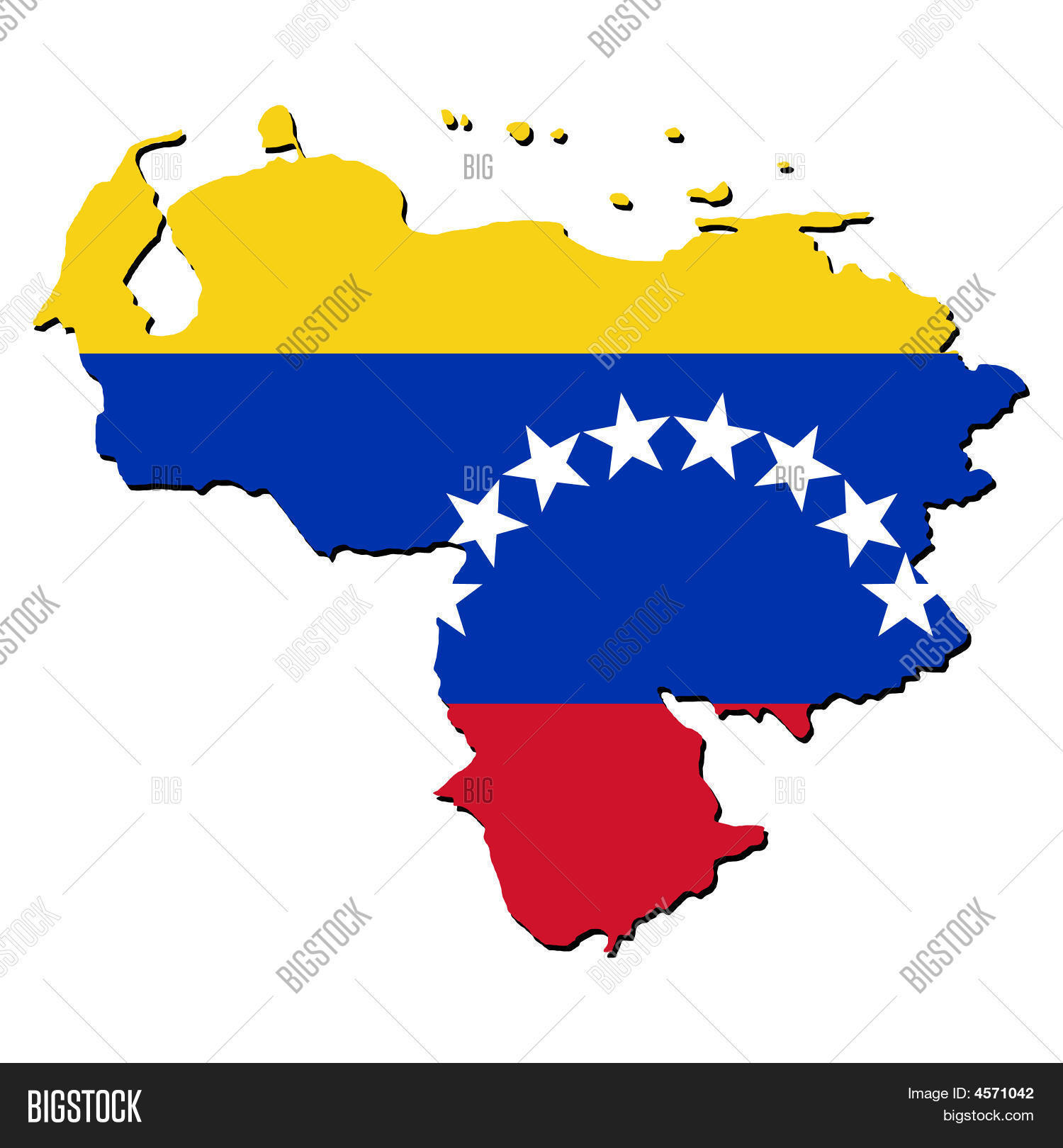 Venezuela Map Flag Image & Photo (Free Trial) | Bigstock