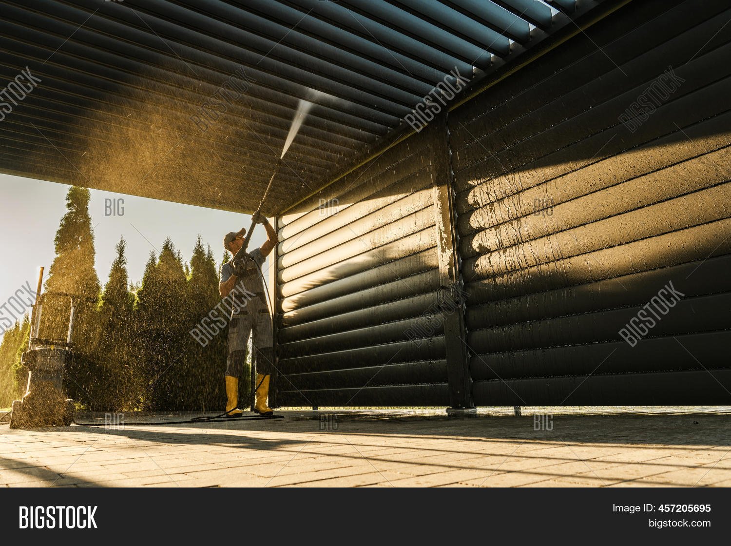 Men Pressure Washer Image & Photo (Free Trial) | Bigstock
