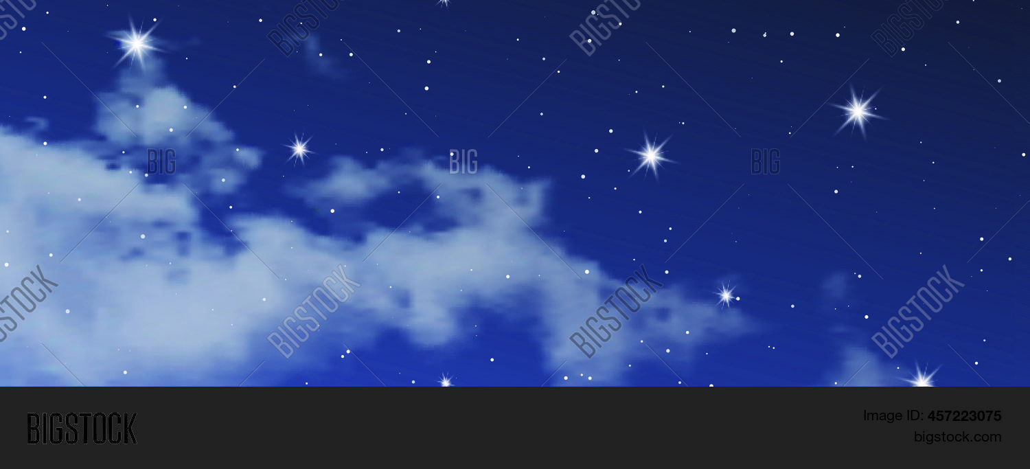 Night Sky Clouds Many Vector & Photo (Free Trial) | Bigstock