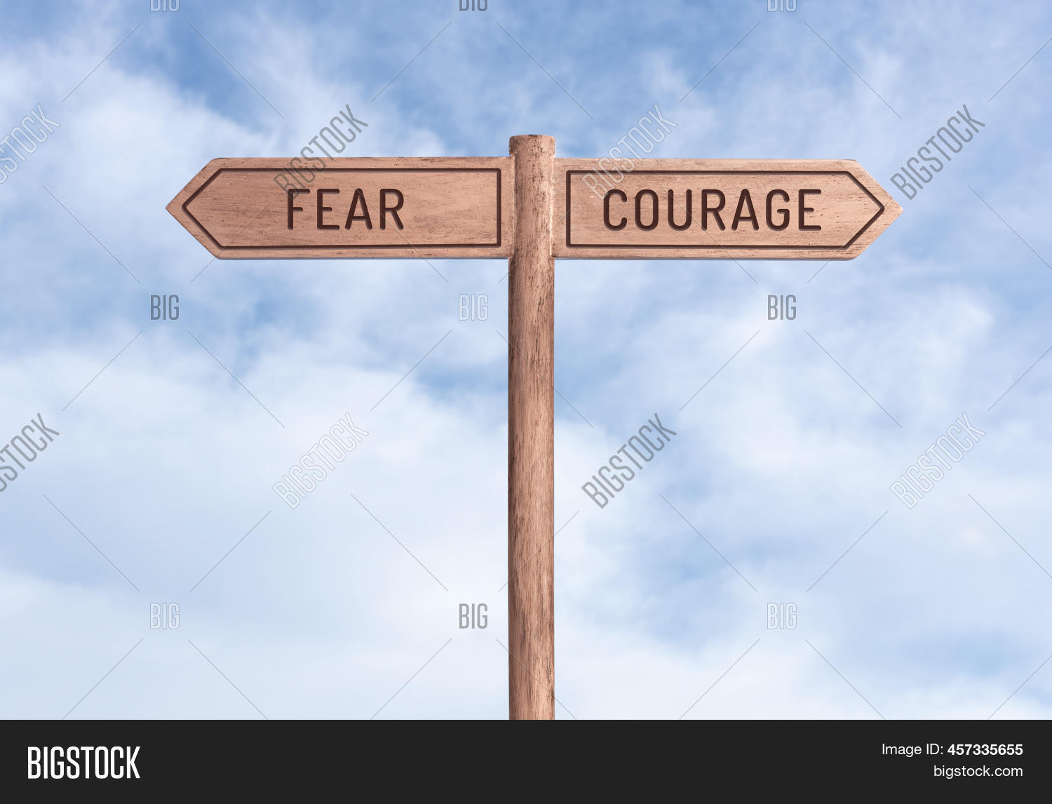 Fear Courage Concept. Image & Photo (Free Trial) | Bigstock