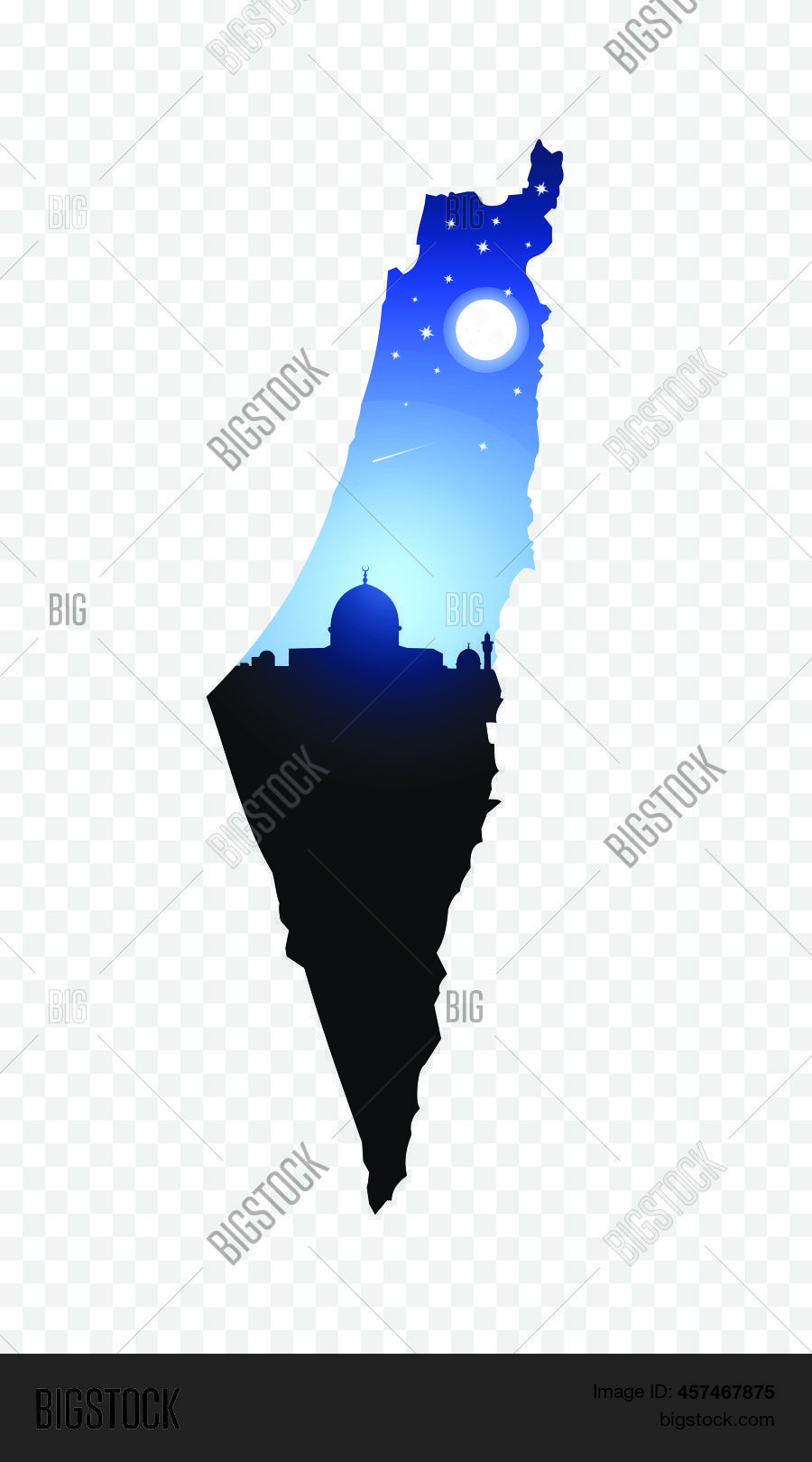 Vector Map Palestine Vector & Photo (Free Trial) | Bigstock