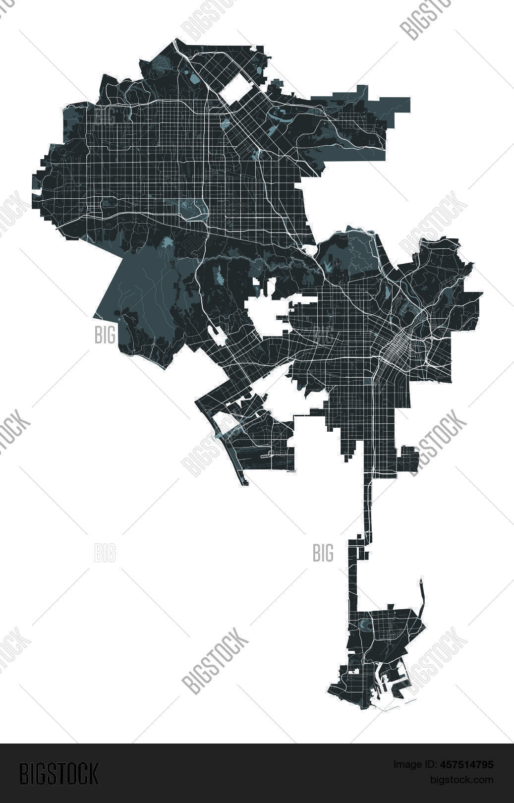 Los Angeles Vector Vector & Photo (Free Trial) | Bigstock