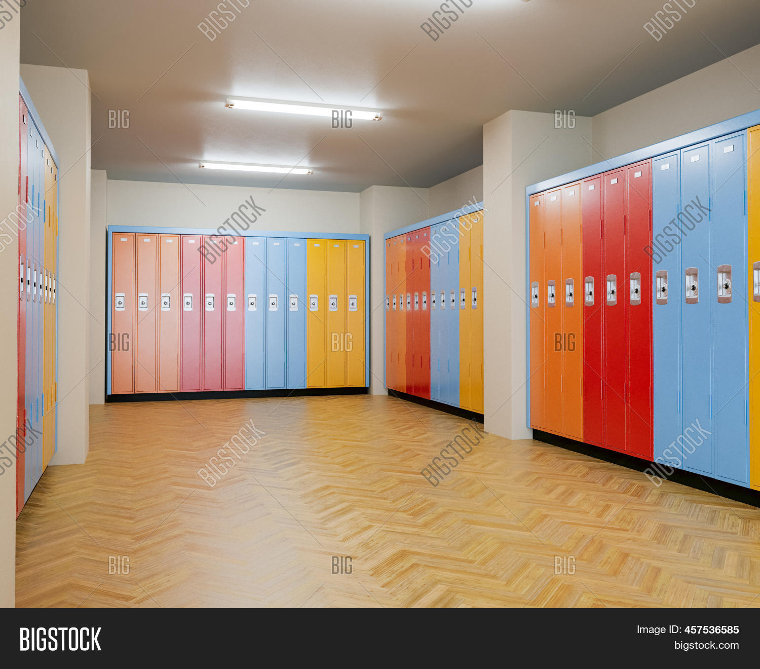 Well Lit Locker Room Image & Photo (Free Trial) | Bigstock