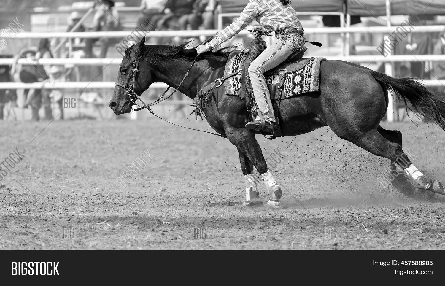 Rider Competing Barrel Image & Photo (Free Trial) | Bigstock