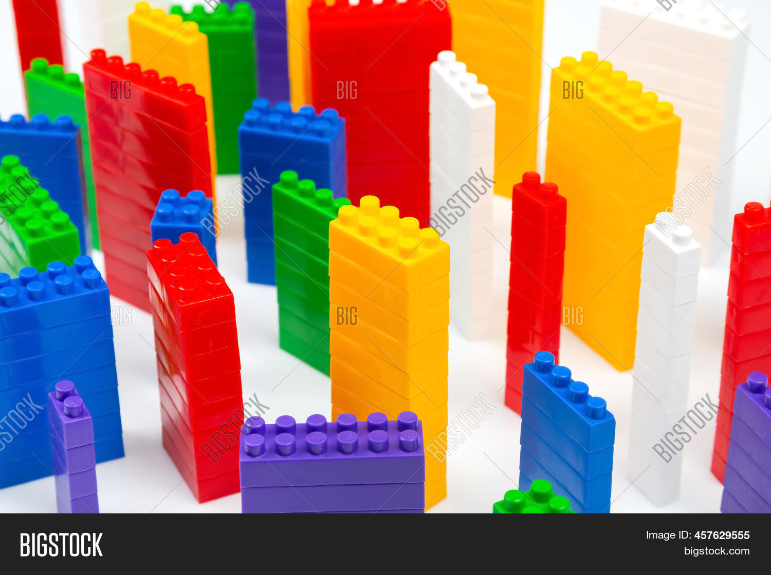 Colored Blocks Plastic Image & Photo (Free Trial) | Bigstock