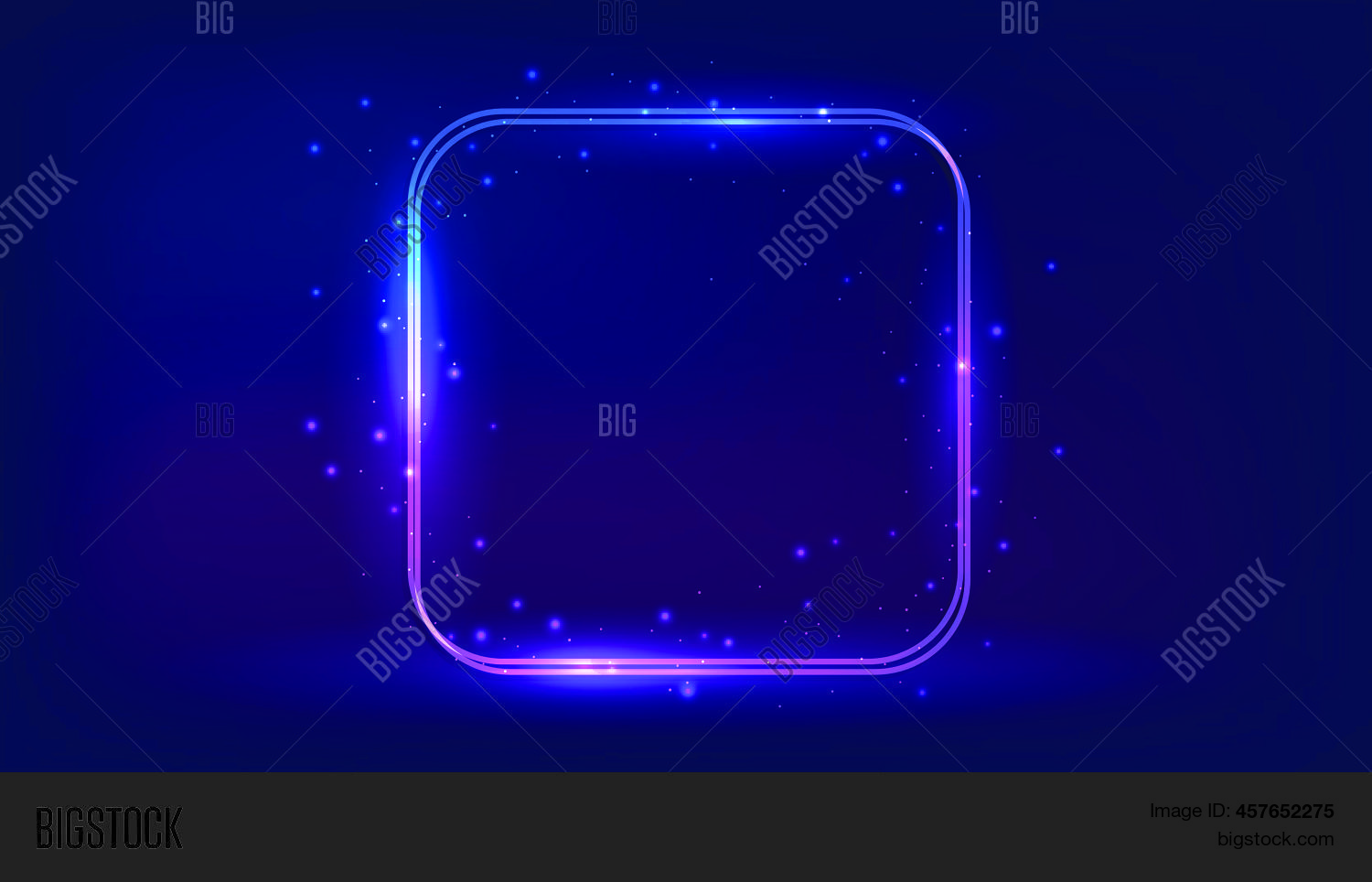 Neon Double Frame Vector & Photo (Free Trial) | Bigstock