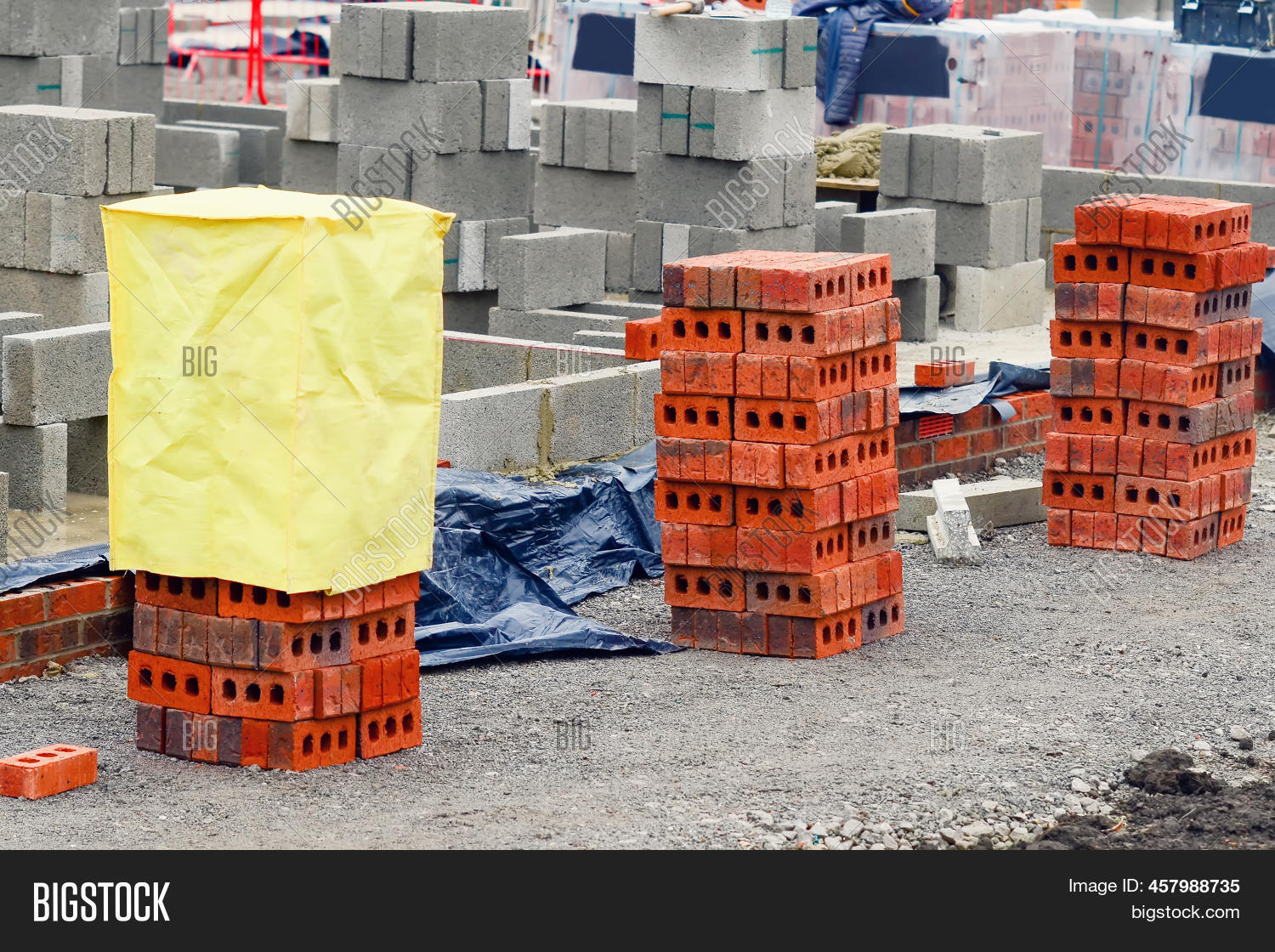 Red Bricks Concrete Image & Photo (Free Trial) | Bigstock