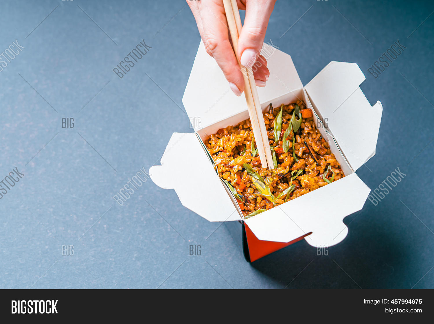 Wok Box Asian Rice Image & Photo (Free Trial) | Bigstock