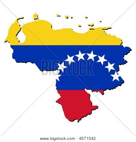 Venezuela Map Flag Image & Photo (Free Trial) | Bigstock