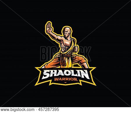 Shaolin Mascot Logo Vector & Photo (Free Trial) | Bigstock