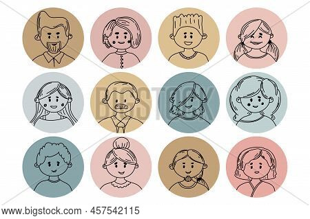People Doodle Avatar Vector & Photo (Free Trial) | Bigstock