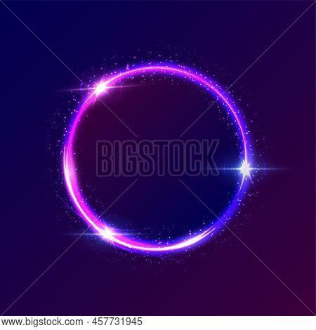 Neon Circle Light Vector & Photo (Free Trial) | Bigstock
