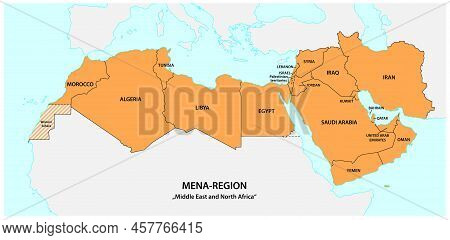 Mena Map Images, Illustrations & Vectors (Free) - Bigstock